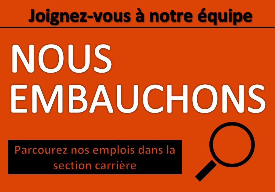 Nous embauchons - Beauchemin Industriel